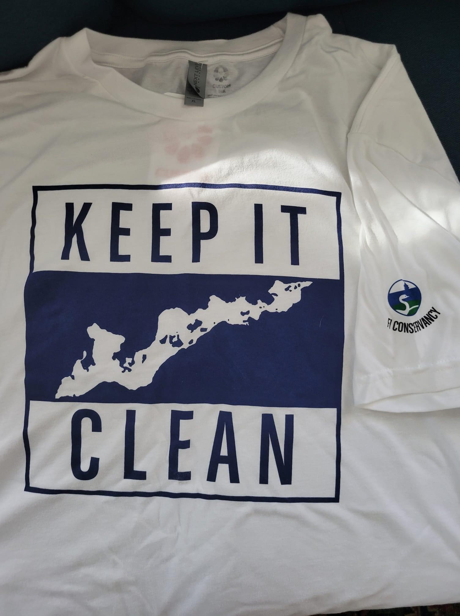 Keep it Clean T-Shirts Now Available – Fishers Island Conservancy